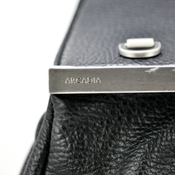 Alessia Italian Leather Bag, Black, Made in Italy