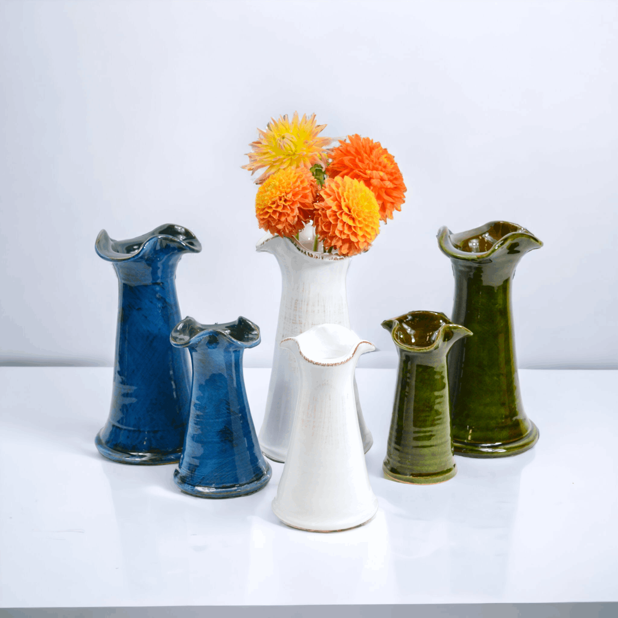 Tuscan Decor Vases Italian Ceramic Vase By Dècor Exclusiv Blue And