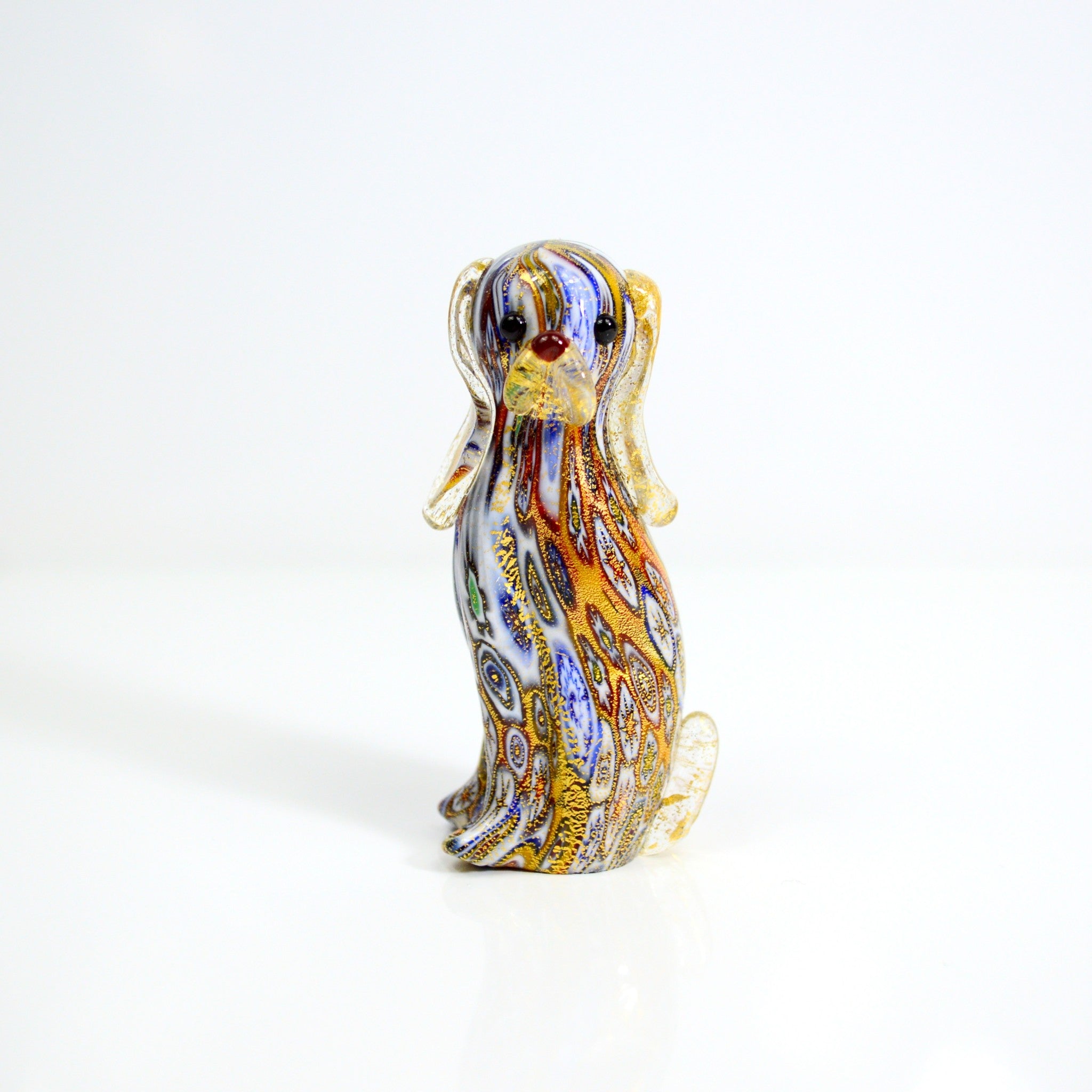 Murano Glass Dog Figurine 20th Century Modern Murano Glass Sculpture