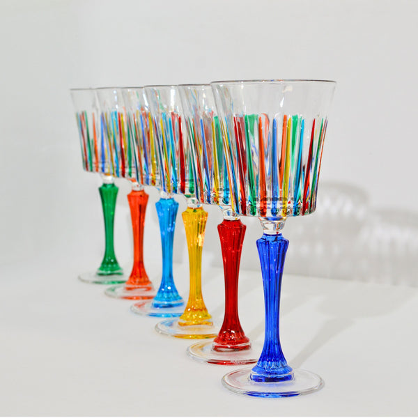 Timeless Wine Glasses, Italian Crystal, Set of 2